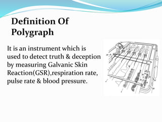 Polygraph : A Lie Detector Test | PPTX