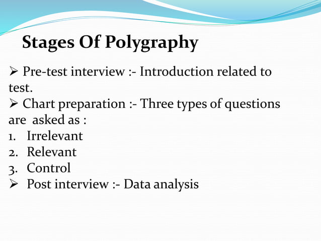 Polygraph : A Lie Detector Test | PPTX