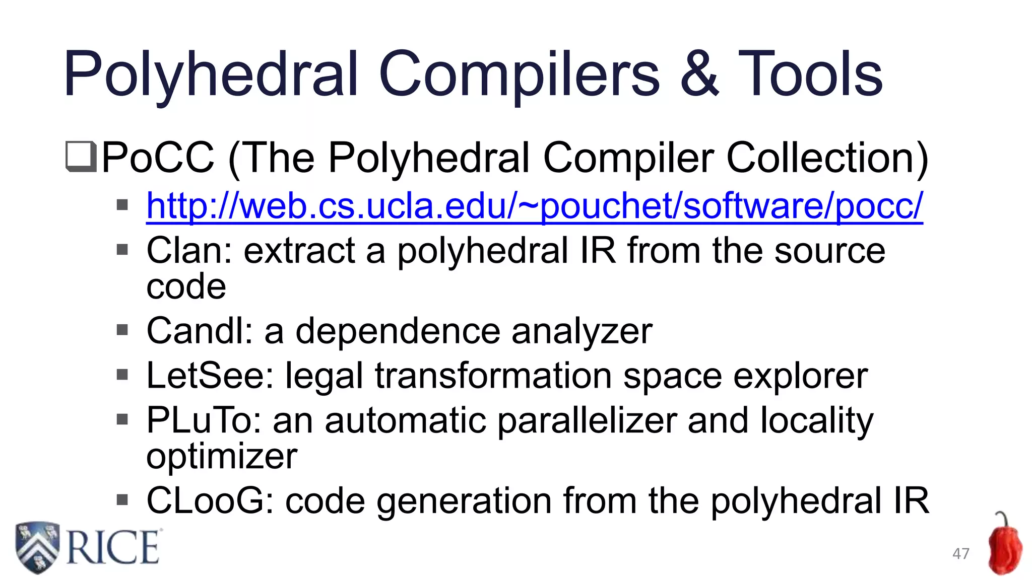 Introduction to Polyhedral Compilation | PDF