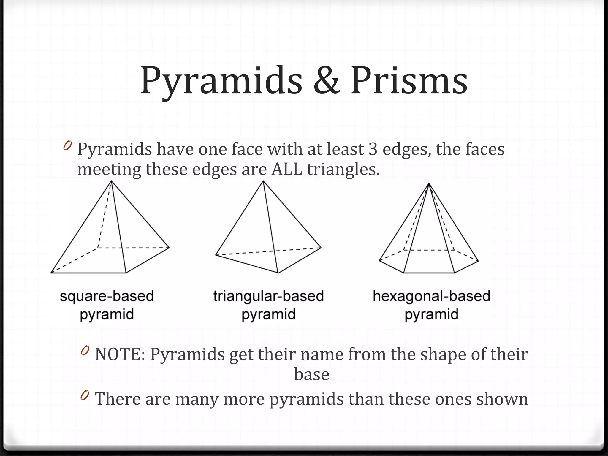 Polyhedrons prisms and pyramids | PPT