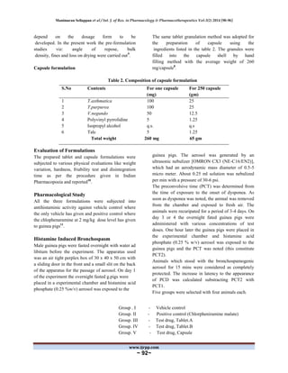 Polyherbal formulation development for anti asthmatic activity | PDF