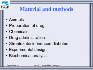 Polyherbal formulations for diabetic | PPT