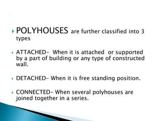 Polyhouse Technology | PPTX