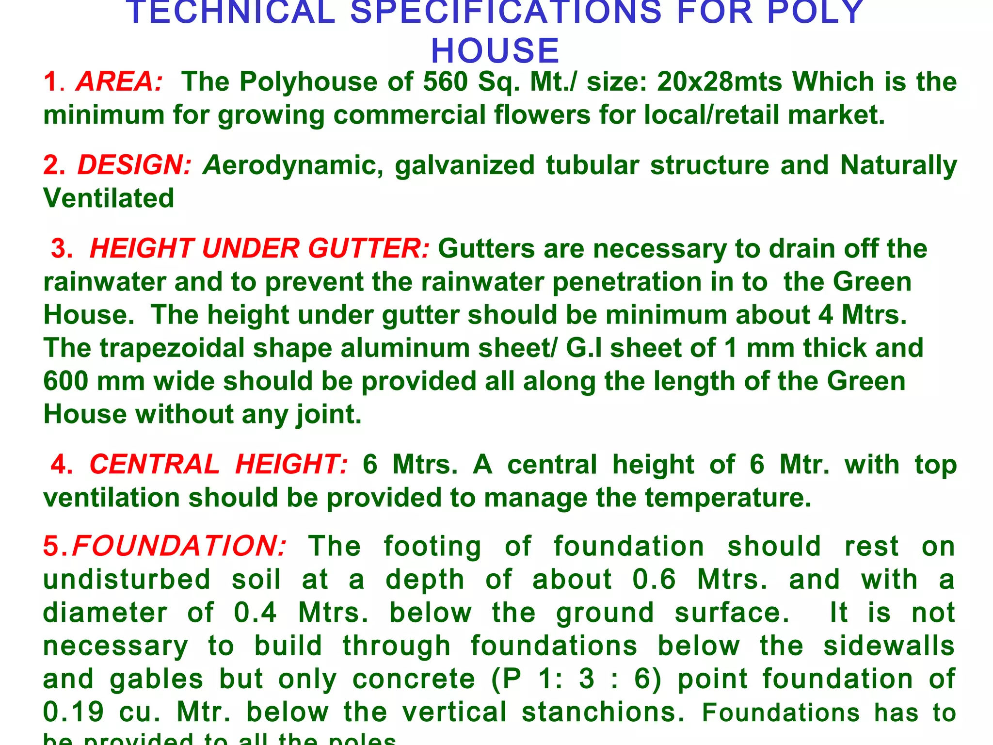 Polyhouses | PPT