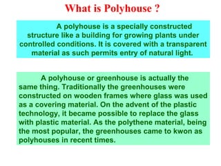 Polyhouses | PPT