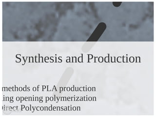 Poly(lactic acid) and its use in Dairy Industry | PPT