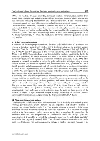 Poly(lactic acid) based biomaterials-tg-tm | PDF