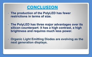 Poly led presentation | PPTX