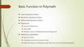Polymayh workshop.pptx | Chemistry | Science