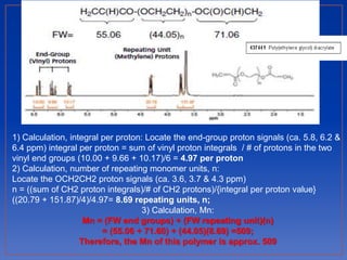 Gel Permeation Chromatography and End group Analysis - Polymer ...