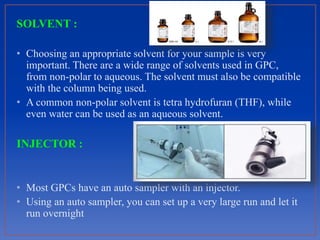 Gel Permeation Chromatography and End group Analysis - Polymer ...