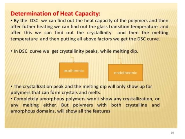 Polymer- Differential Scanning Calorimetric (DSC) | PPT