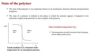 Basic principle of polymer materials and properties | PPT