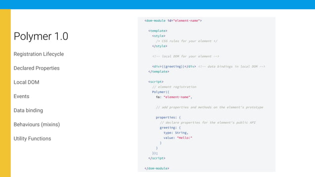 Introduction to Polymer and Firebase - Simon Gauvin | PPT