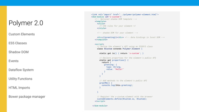 Introduction to Polymer and Firebase - Simon Gauvin | PPT