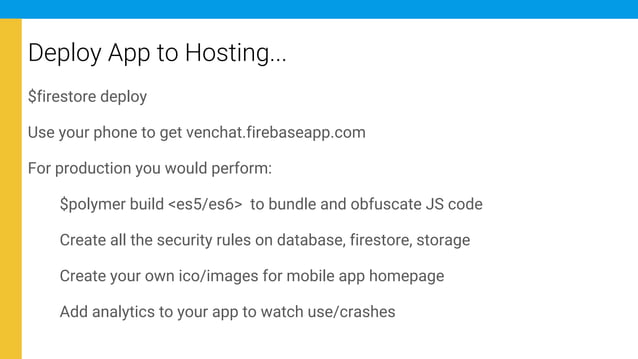 Introduction to Polymer and Firebase - Simon Gauvin | PPT