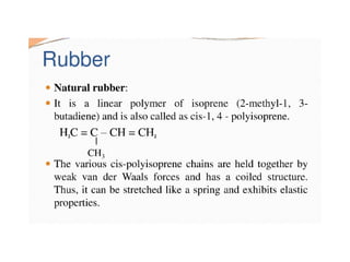 Polymer-rubber,Natural Rubbers,Types, Synthetic rubber .pptx