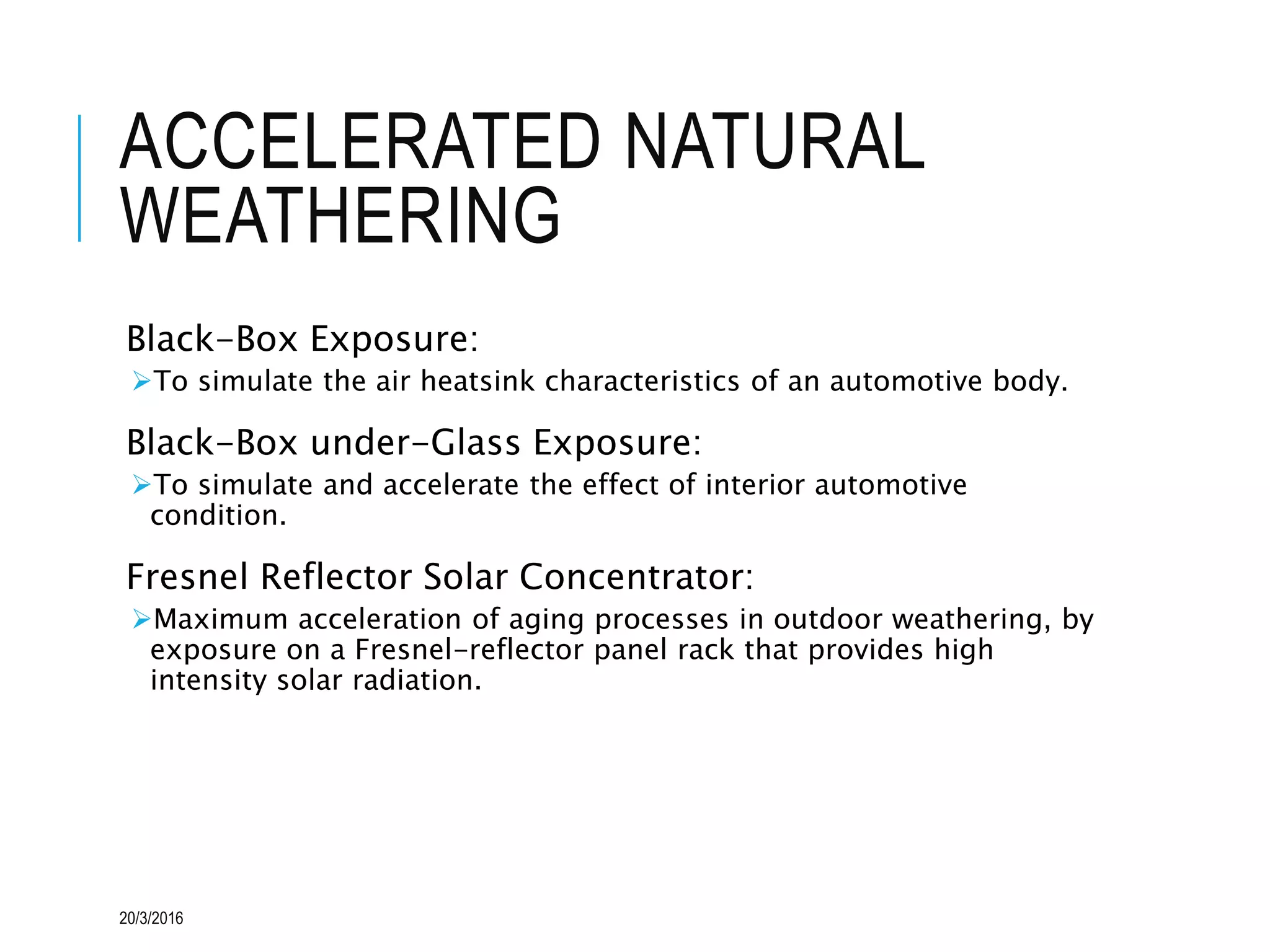 Polymer weathering | PPTX