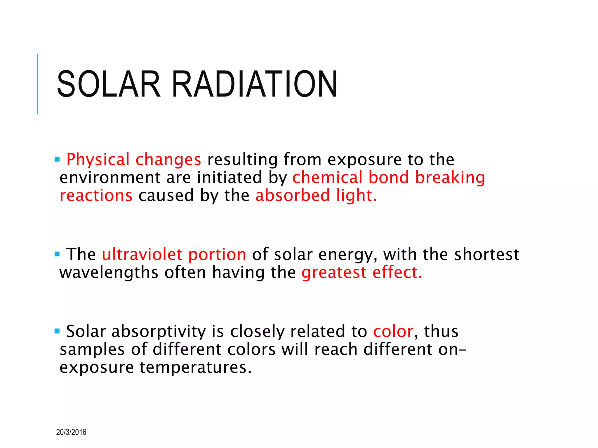 Polymer weathering | PPTX