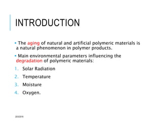Polymer weathering | PPT