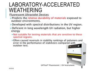 Polymer weathering | PPT