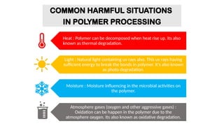Polymer Additives for BSc Polymer Chemistry | PPTX