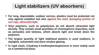 Polymer Additives for BSc Polymer Chemistry | PPTX | Chemistry | Science
