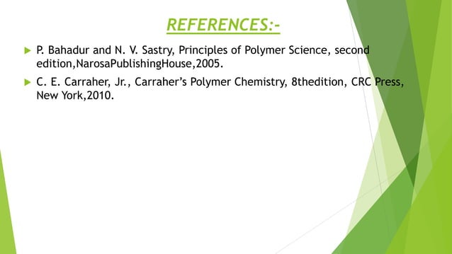Polymer analysis by spectral methods | PPTX | Chemistry | Science