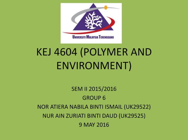 Polymer and Environment -LCA (Group 6) | PPTX | Environment | Science