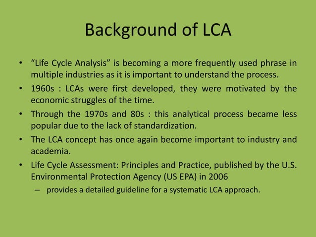 Polymer and Environment -LCA (Group 6) | PPTX | Environment | Science