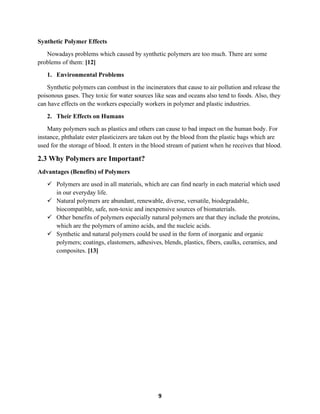 Polymer and polymer synthesis | PDF
