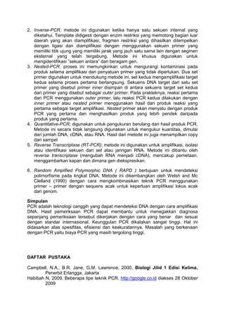 Polymerase chain-reaction-pcr | PDF