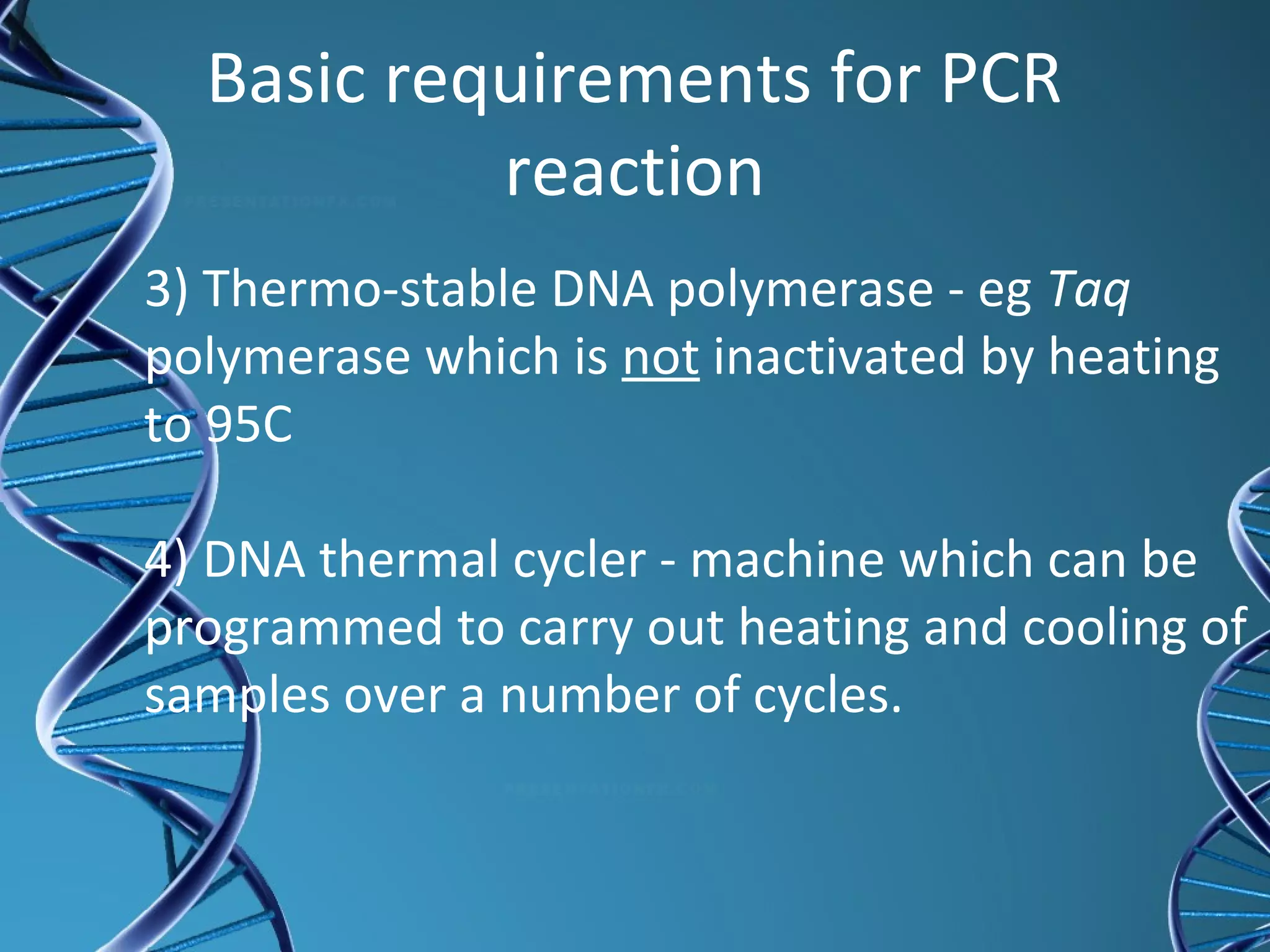 Polymerase chain reaction (PCR) | PPT | Chemistry | Science
