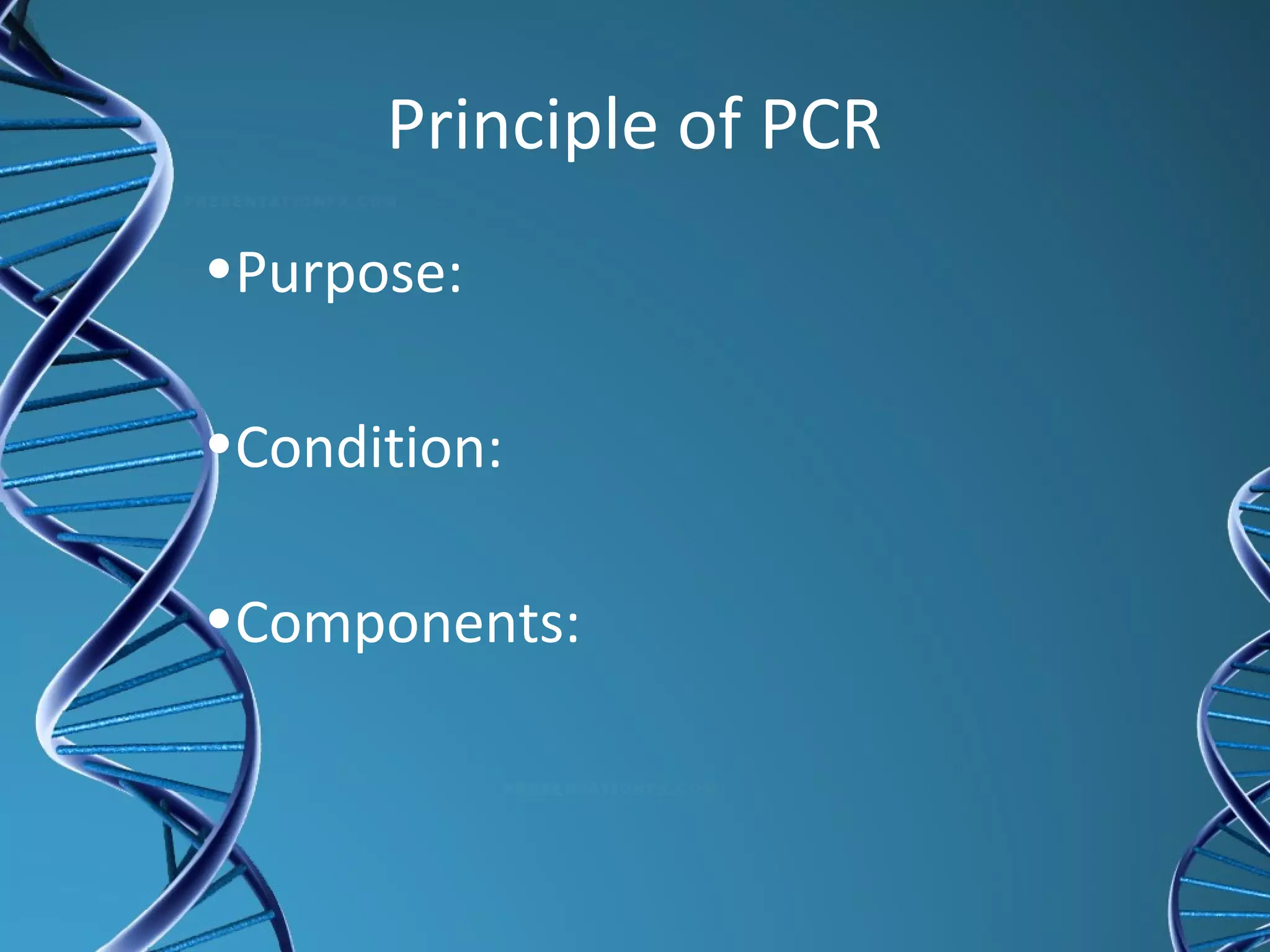 Polymerase chain reaction (PCR) | PPT | Chemistry | Science