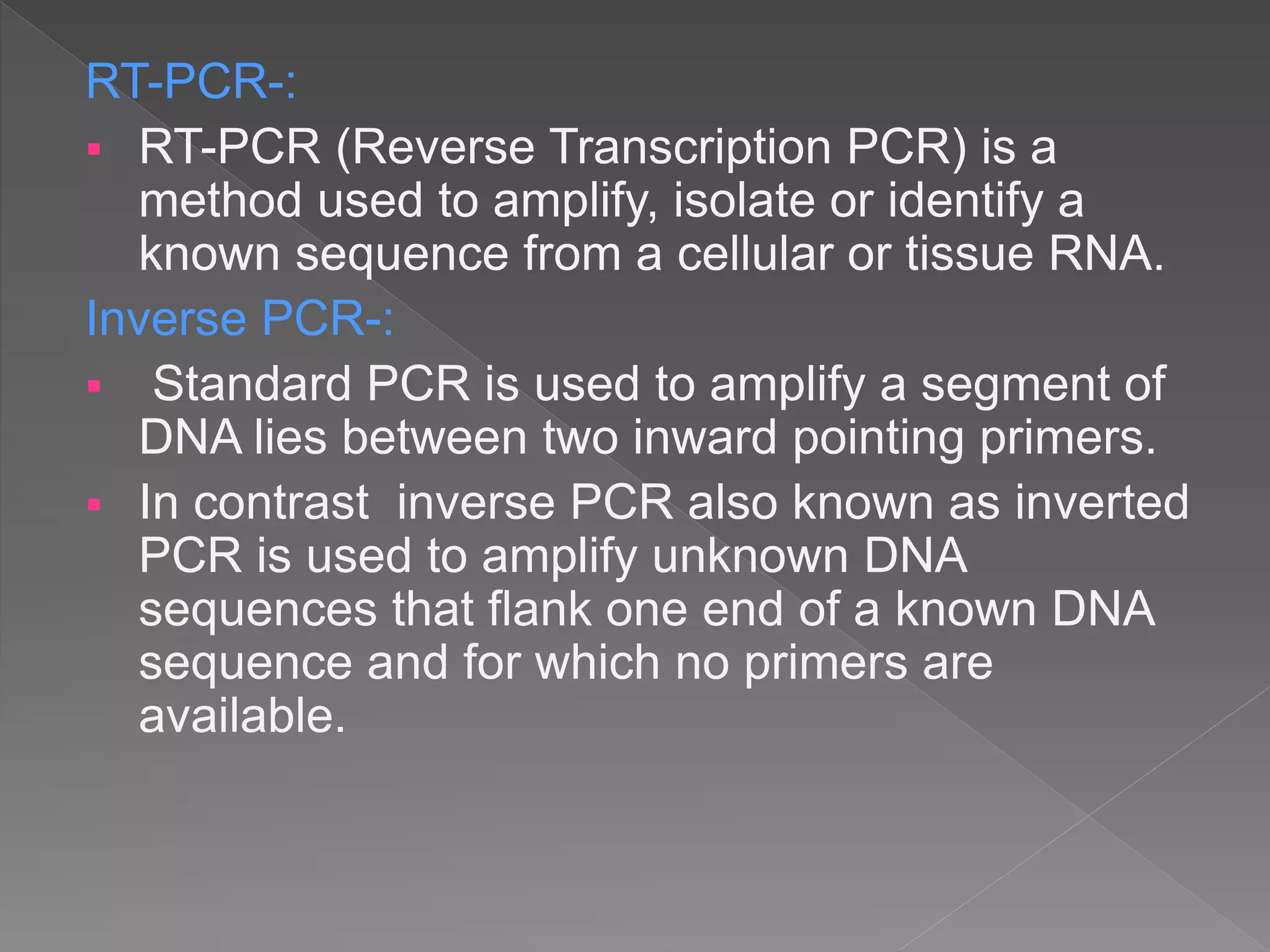 Polymerase chain reaction | PPTX