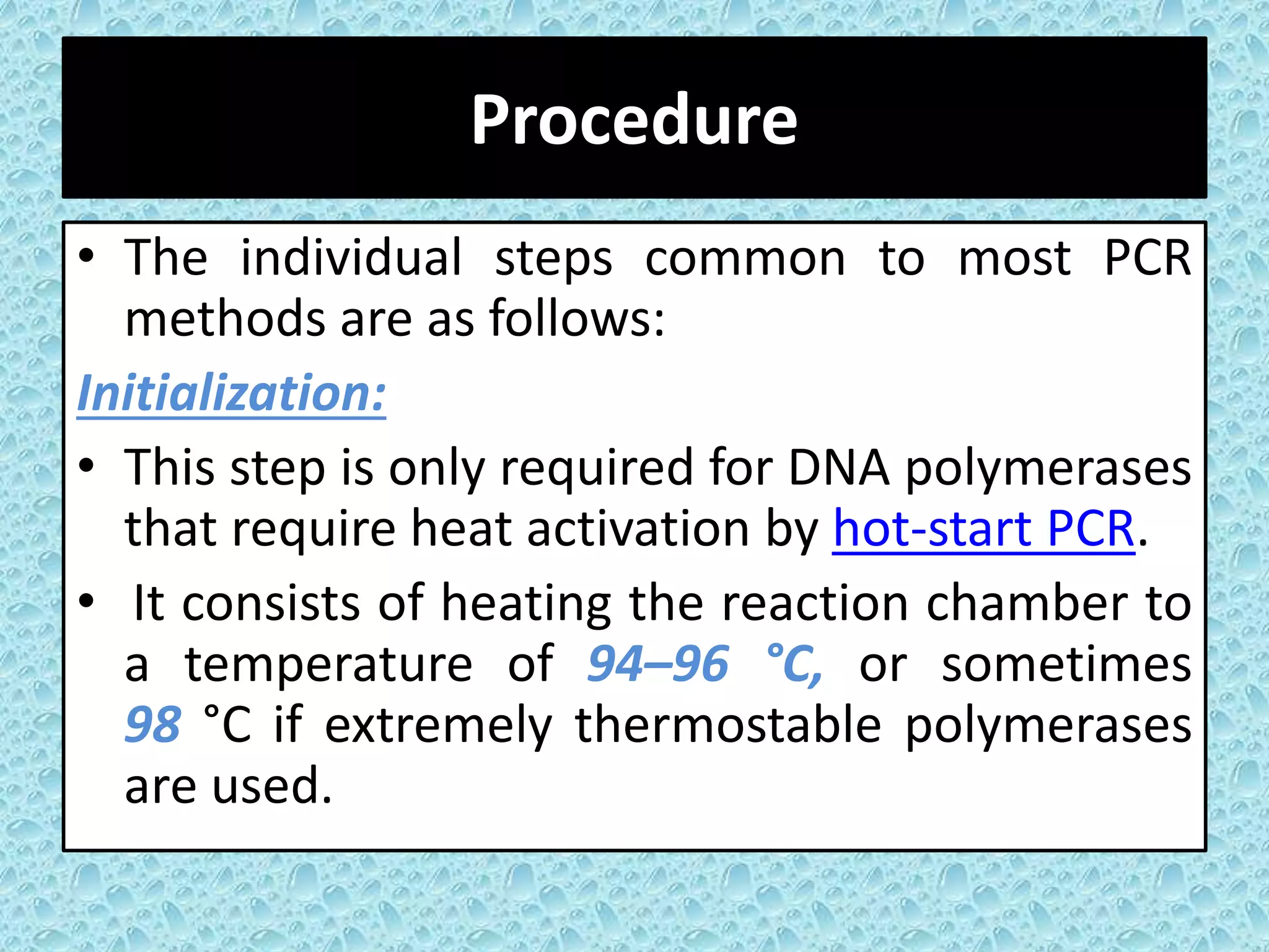 Polymerase chain reaction | PPTX