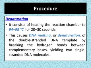 Polymerase chain reaction | PPTX