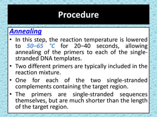 Polymerase chain reaction | PPTX