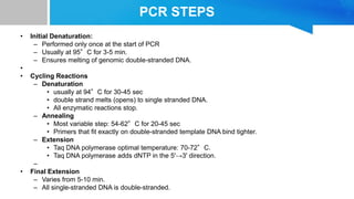 Polymerase chain reaction | PPT