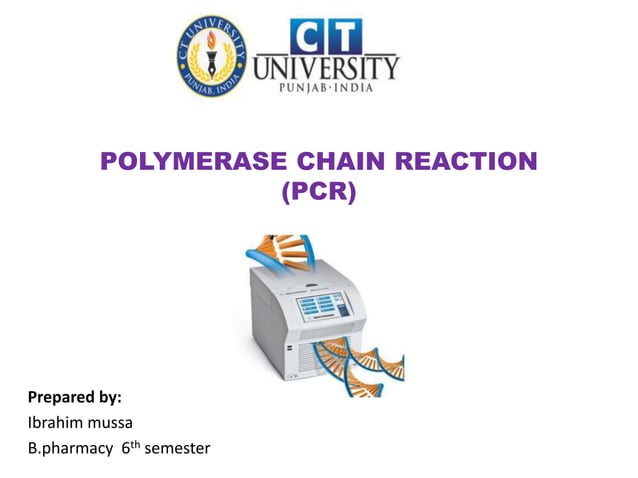 Polymerase chain reaction | PPT