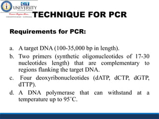 Polymerase chain reaction | PPTX