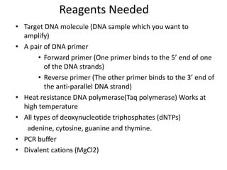 Polymerase chain reaction | PPTX | Chemistry | Science