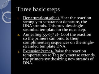 Polymerase chain reaction | PPTX | Chemistry | Science