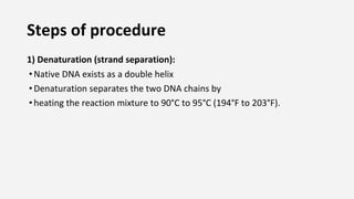 Polymerase Chain Reaction- Principle, procedure, and applications of ...