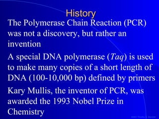 Polymerase chain reaction medical school | PPT | Chemistry | Science