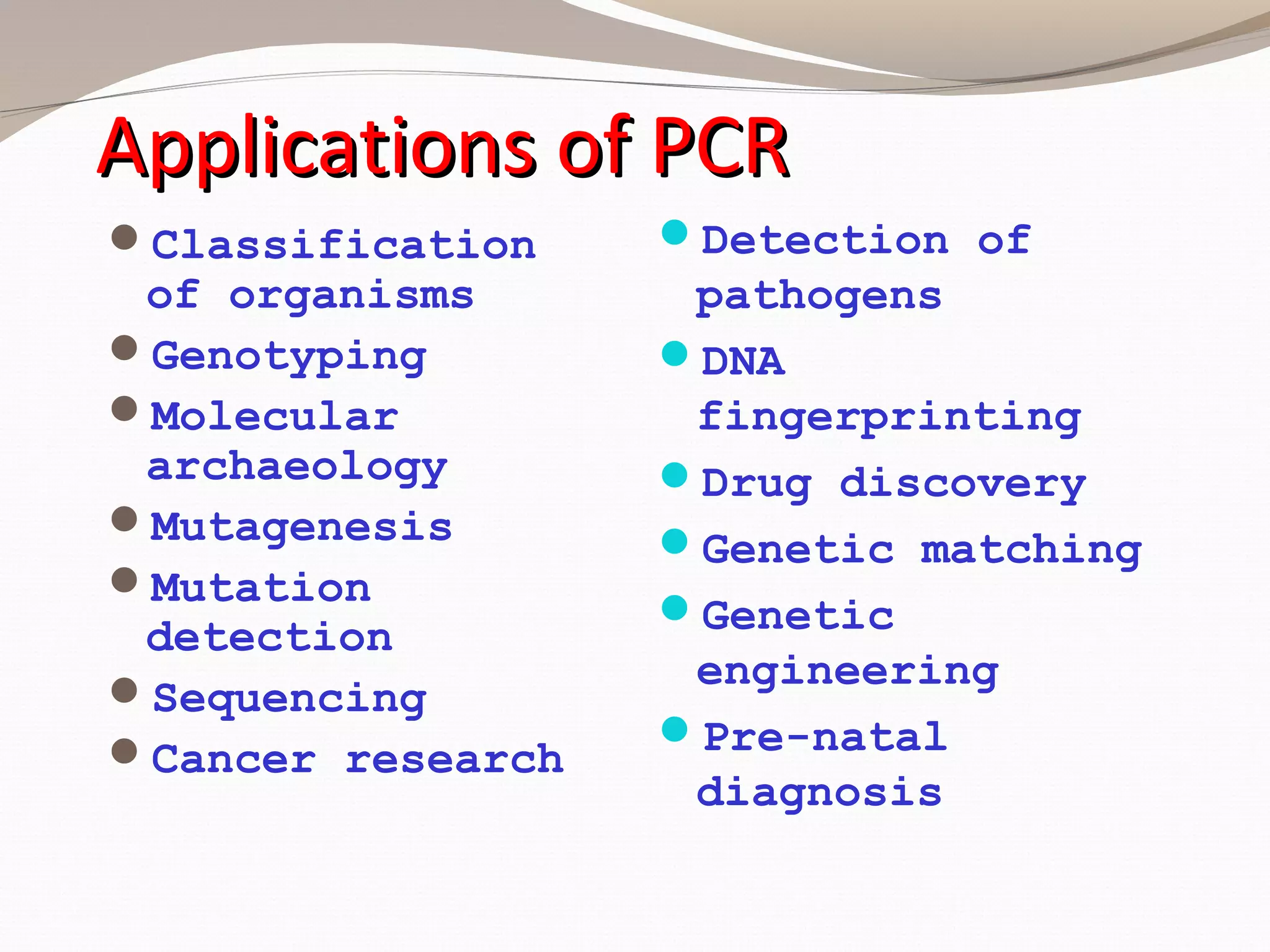 Polymerase chain reaction principles and practice | PPT