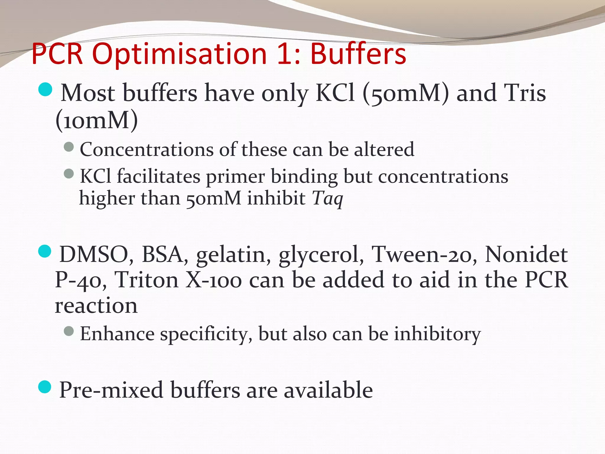 Polymerase chain reaction principles and practice | PPT