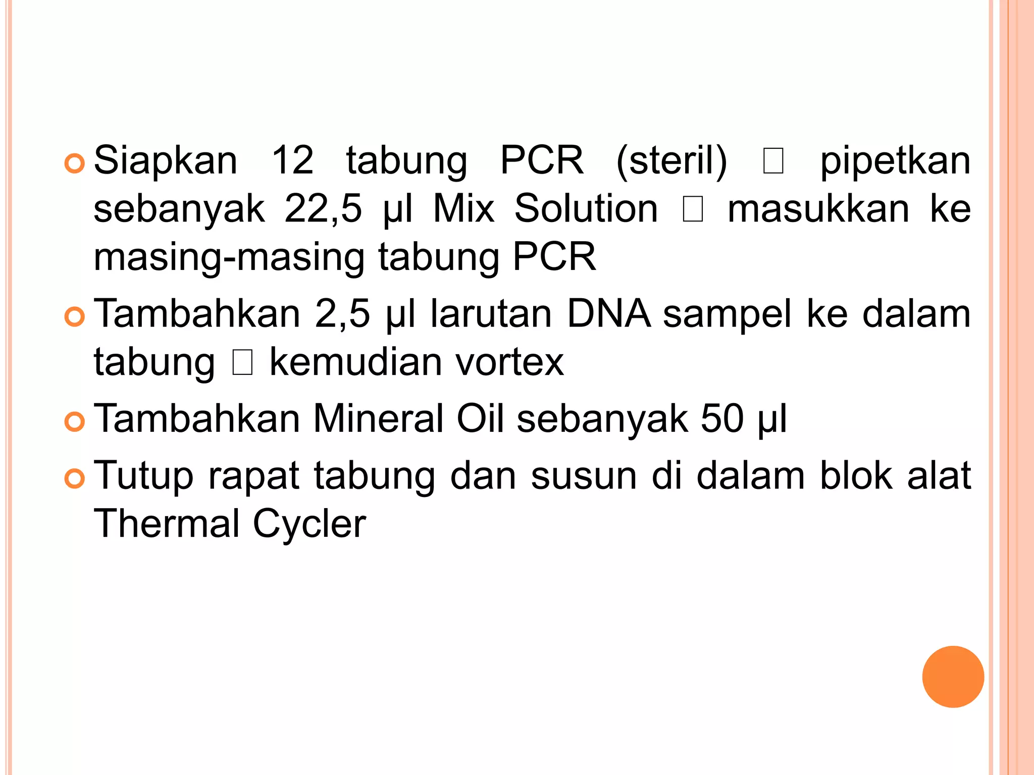 Polymerase chain reaction (pcr) | PPTX