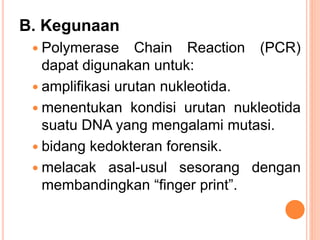 Polymerase chain reaction (pcr) | PPTX