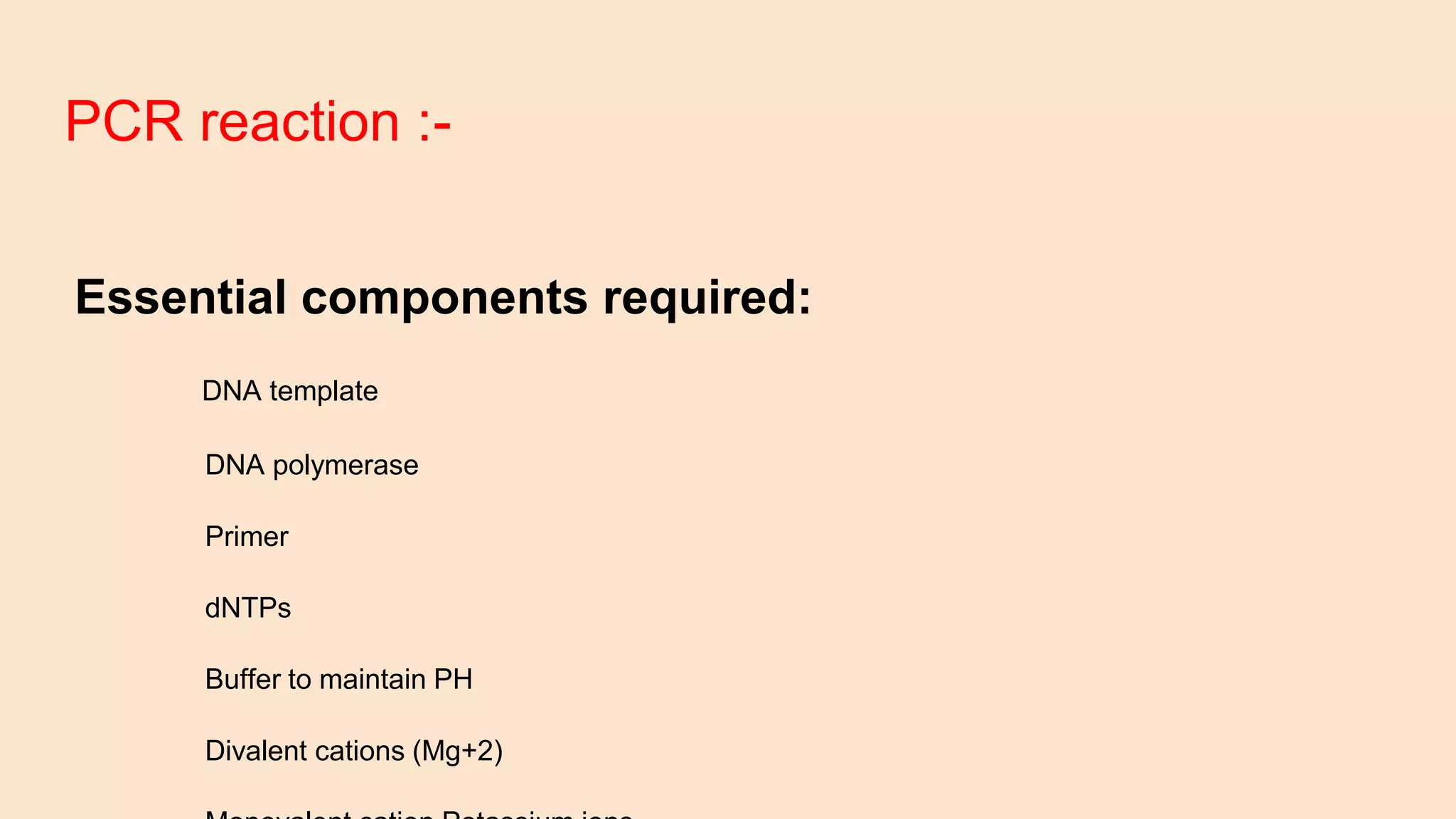 Polymerase chain reaction (pcr) | PPT